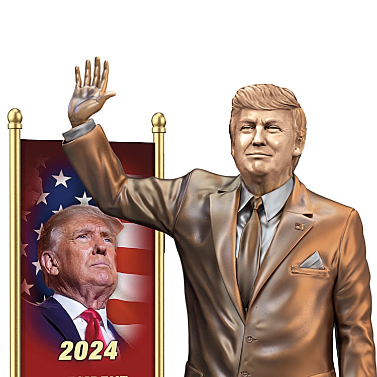 Bust Sculptures Decorative President Trump Bust Sculpture, Gold-Tone ...