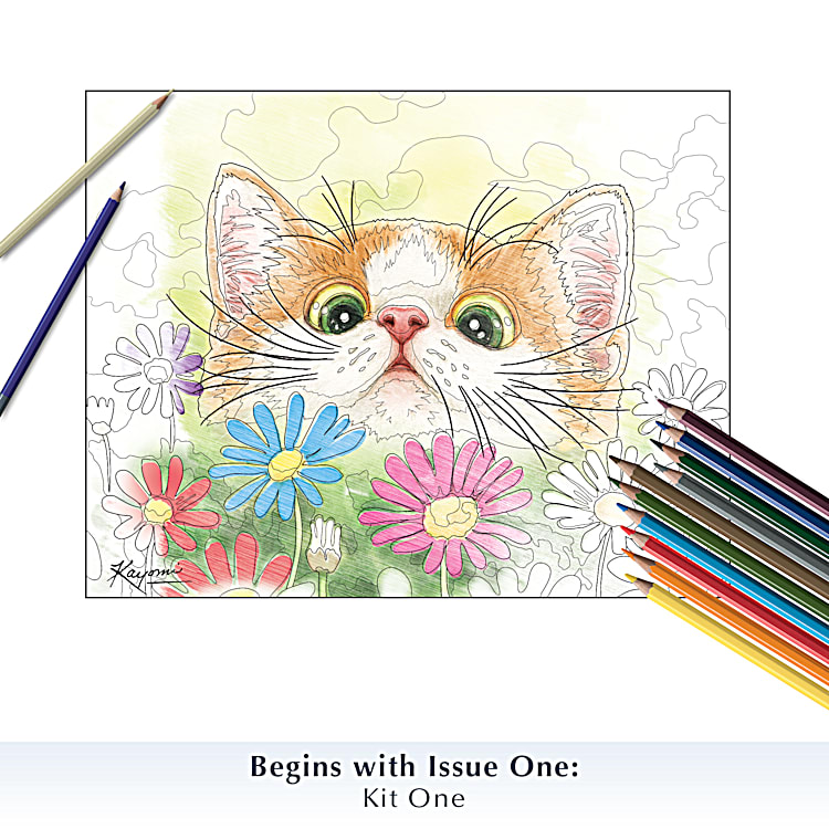 adult coloring pages kittens