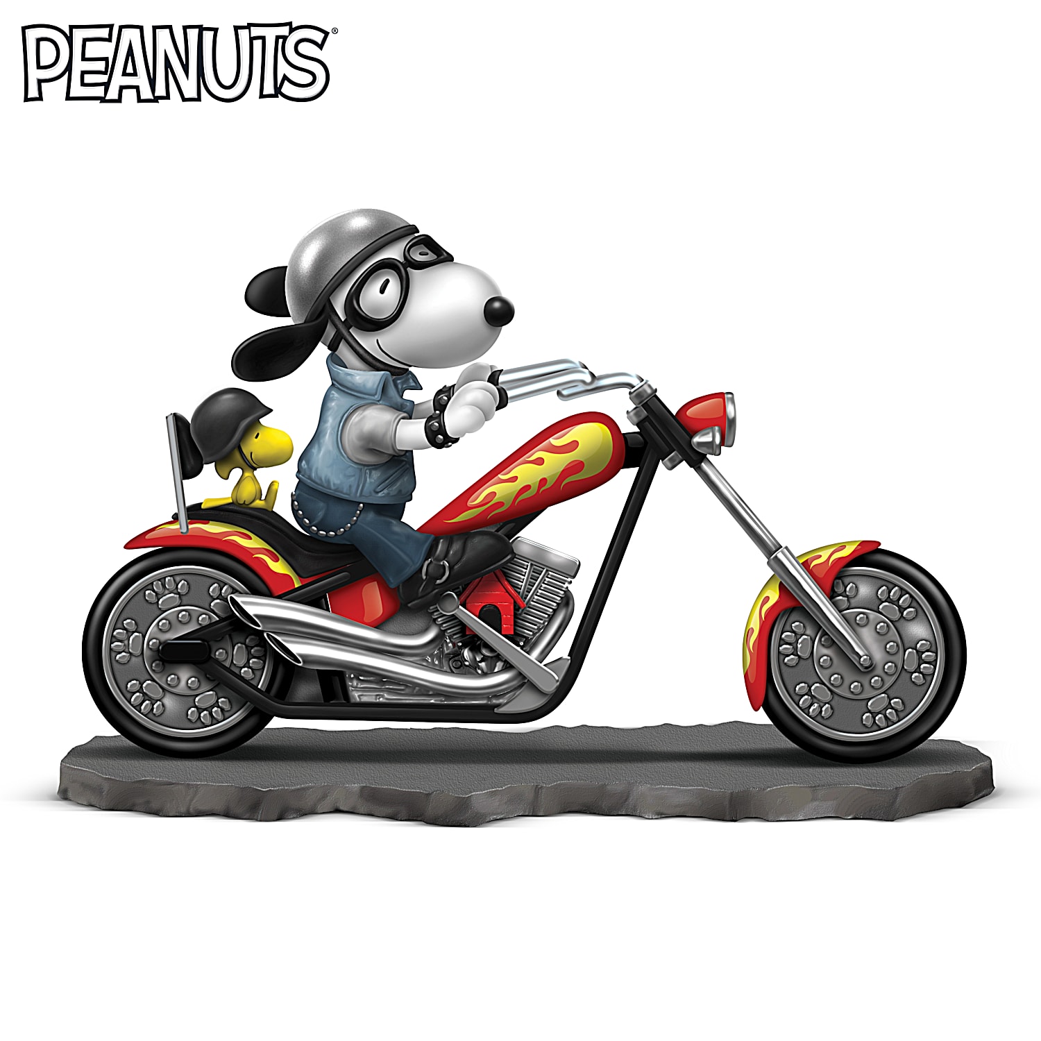 Snoopy On A Motorcycle Figurine | Reviewmotors.co