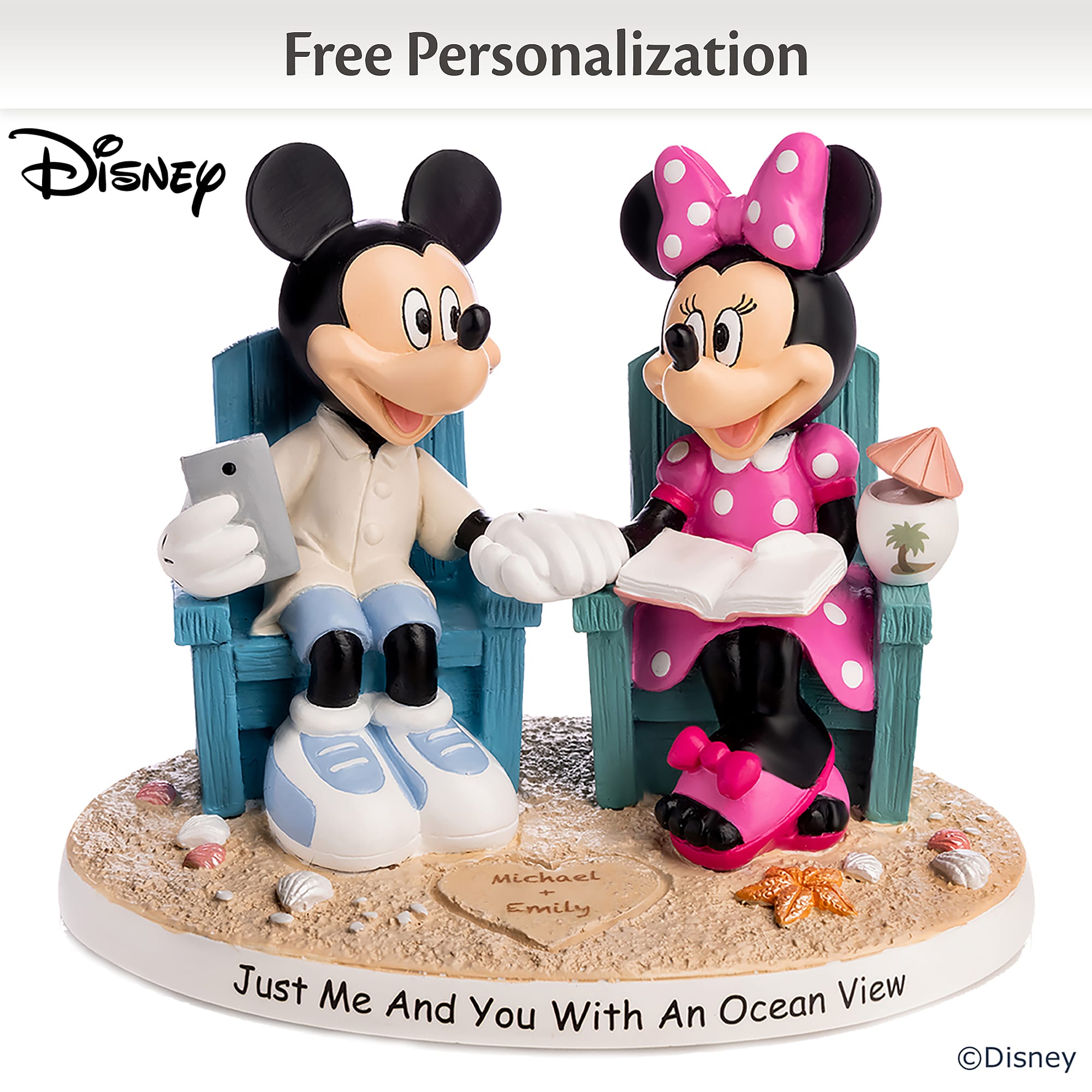 Disney Just Me And You With An Ocean View Personalized Hand-Painted ...