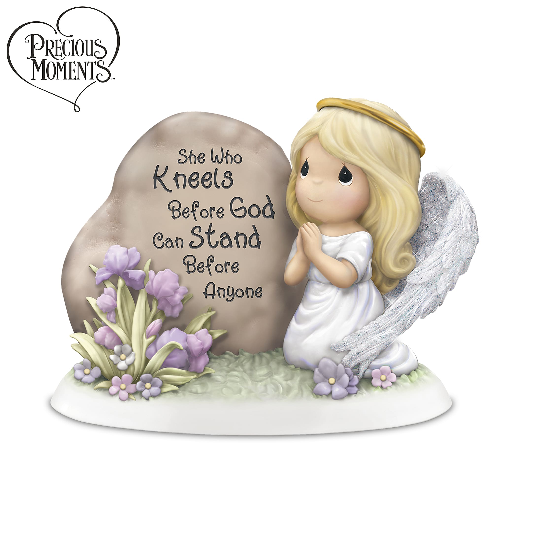 Precious Moments Hand-Painted Religious Angel Figurine Adorned With ...