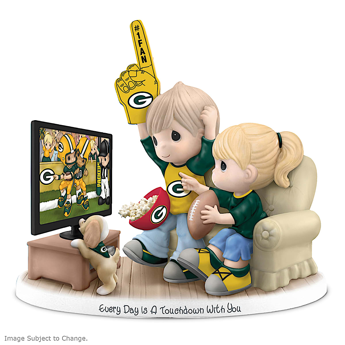 Every Day Is A Touchdown With You Green Bay Packers Hand-Painted NFL ...