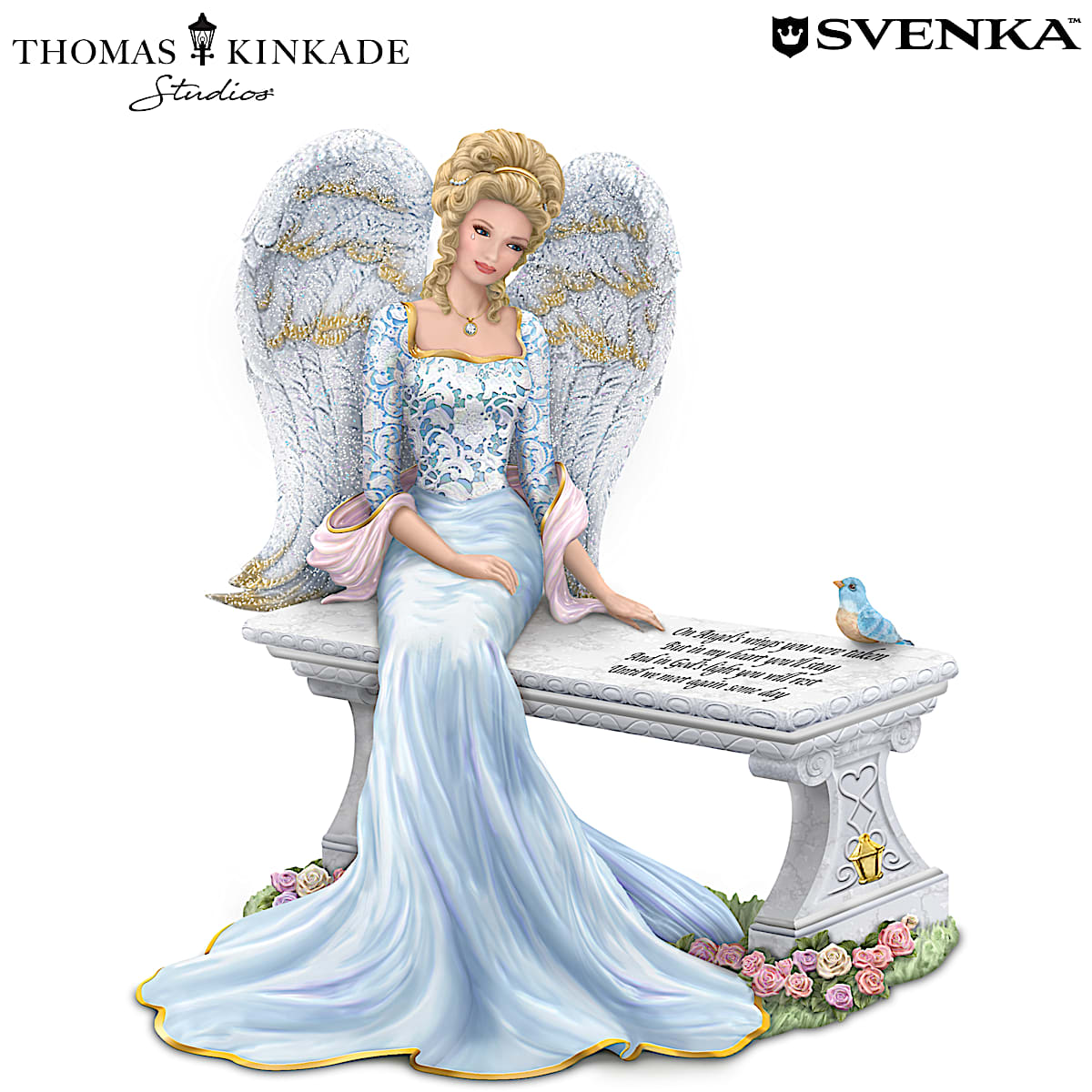 Thomas Kinkade Heavens Embrace Bereavement Angel Figurine