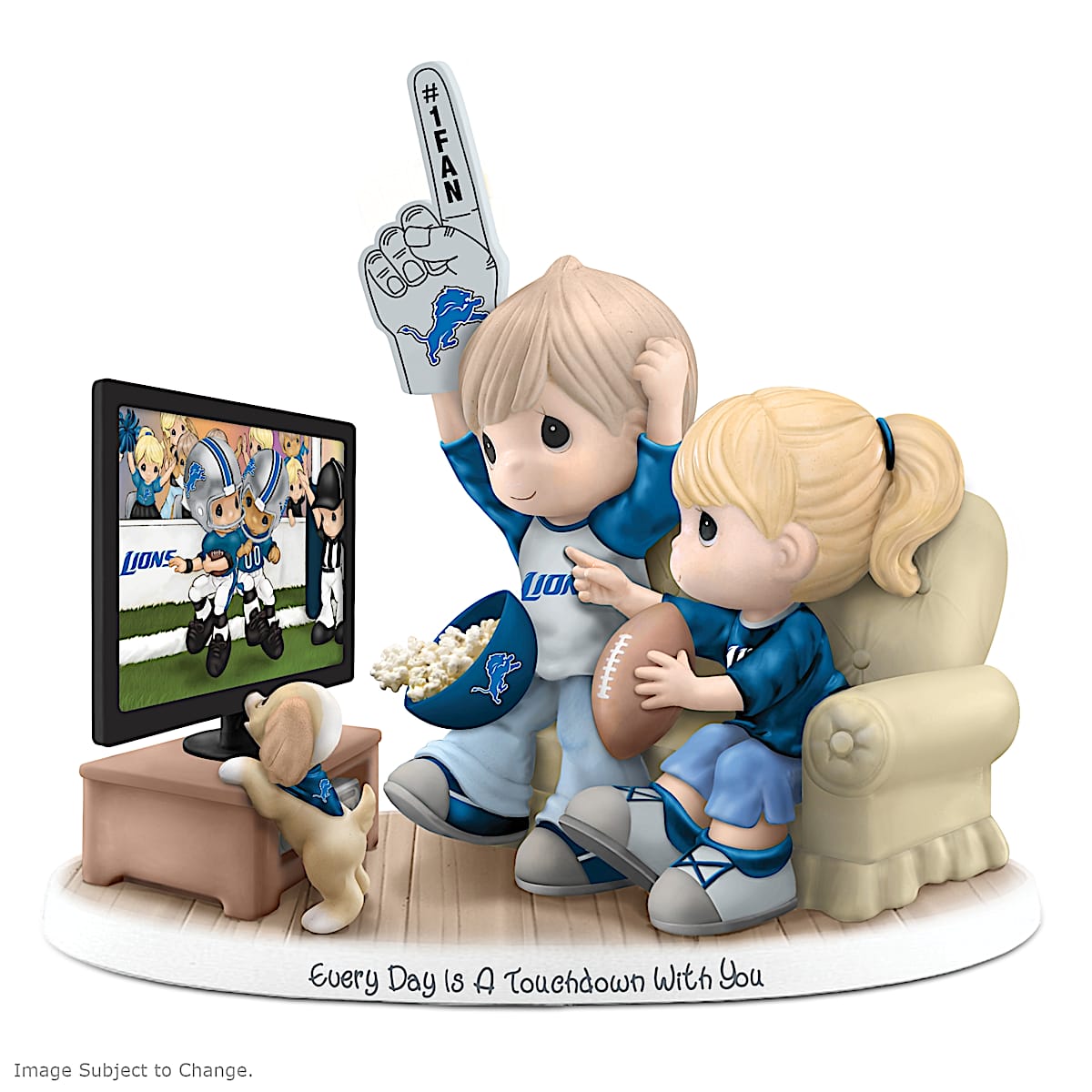 Every Day Is A Touchdown With You Collectible Detroit Lions Hand ...