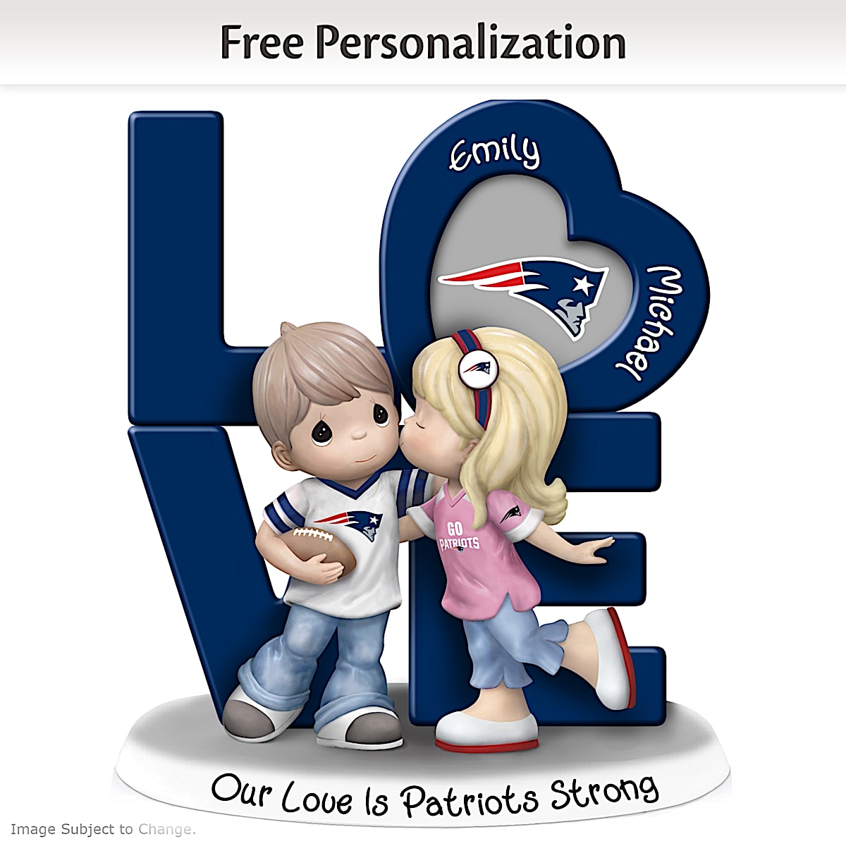 Our Love Is New England Patriots Strong Personalized NFL Sweethearts ...