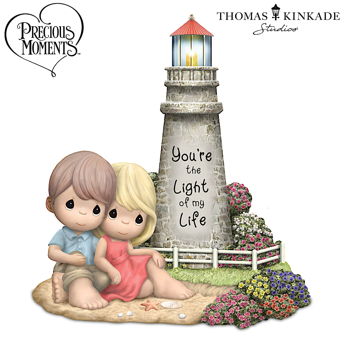 Precious Moments Youre The Light Of My Life Bisque Porcelain Figurine ...