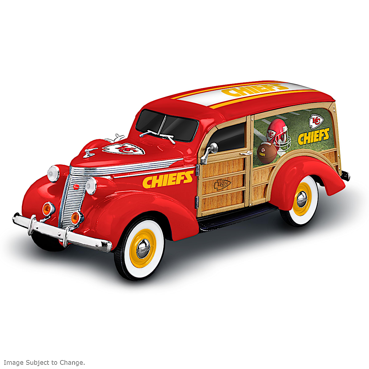 Cruising To Victory Kansas City Chiefs 1:18-Scale 1937 Woody Wagon NFL ...