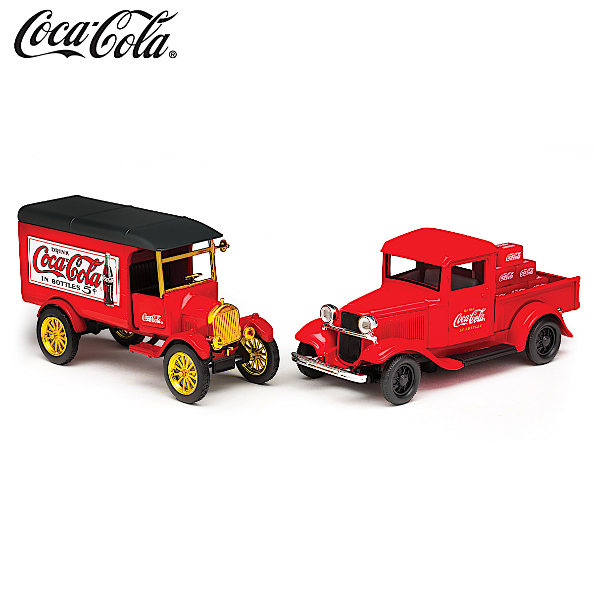 COCA-COLA Deliveries Of Refreshment 1:43-Scale Ford Model TT & Model A ...