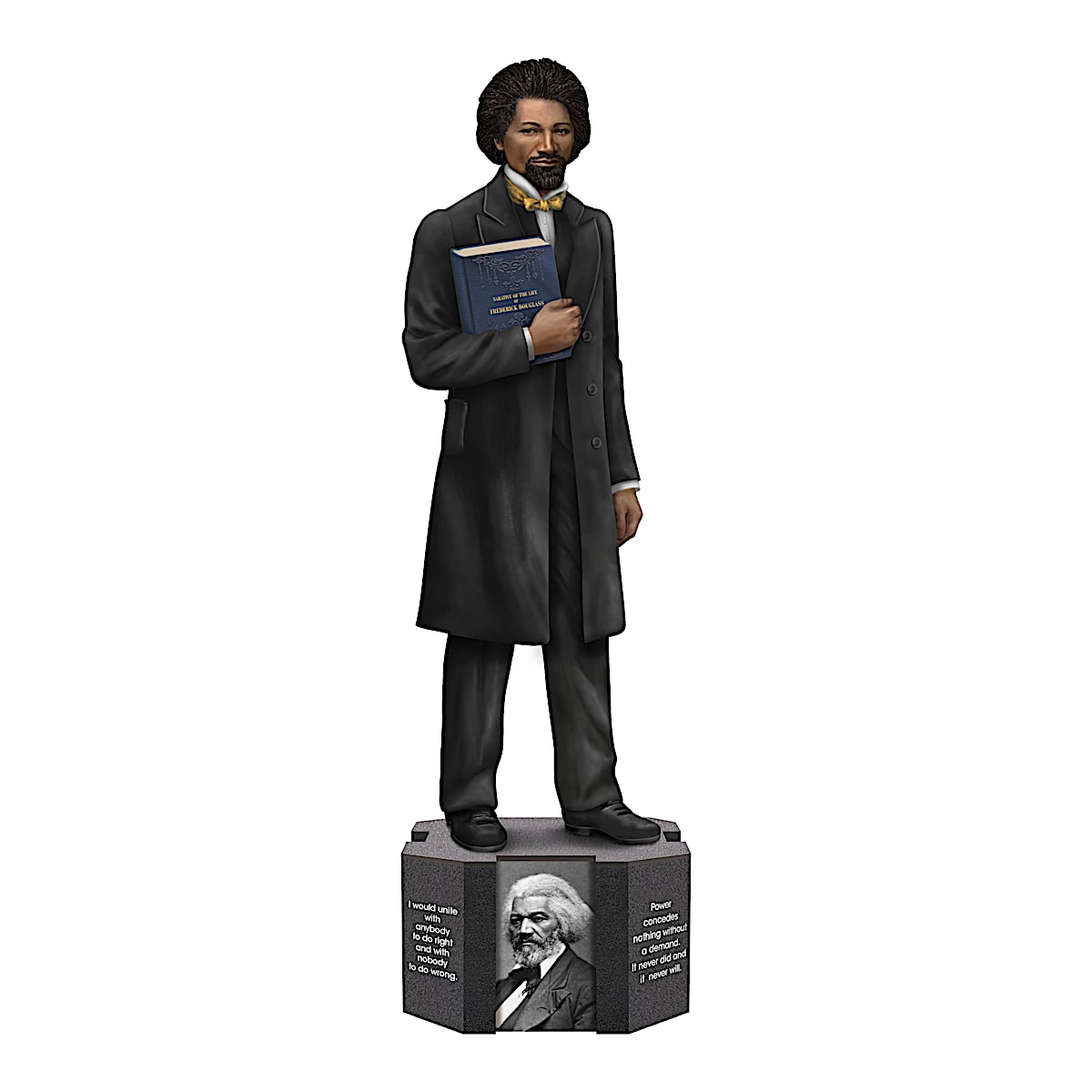 Frederick Douglass Tribute Sculpture Atop A Pedestal Base With Photos ...