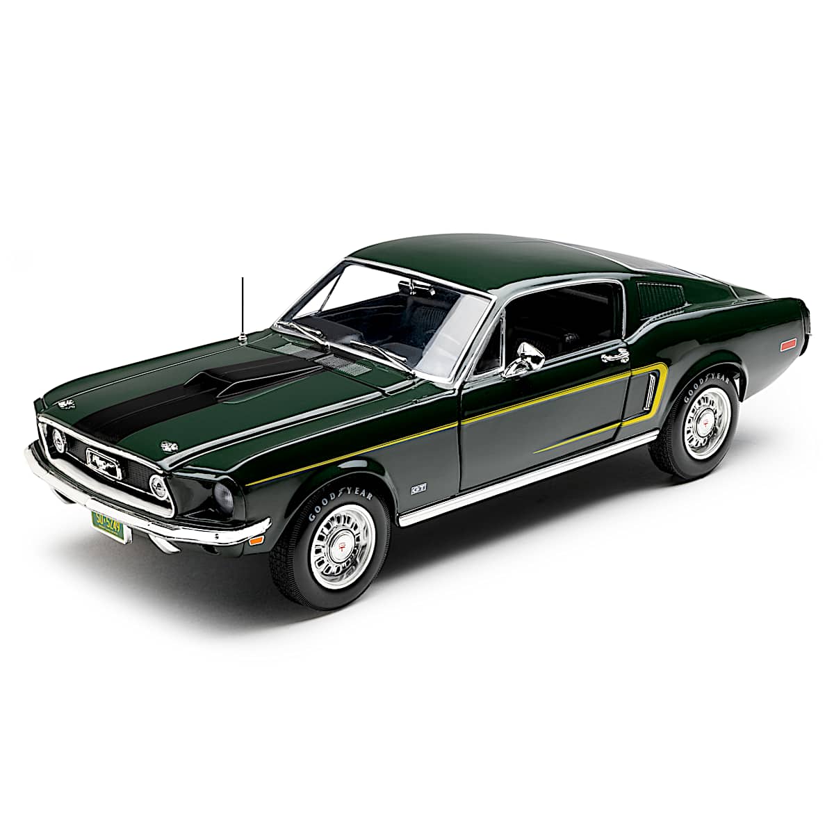 1968 Ford Mustang 2+2 Fastback 1:18-Scale Diecast Car With Yellow C ...