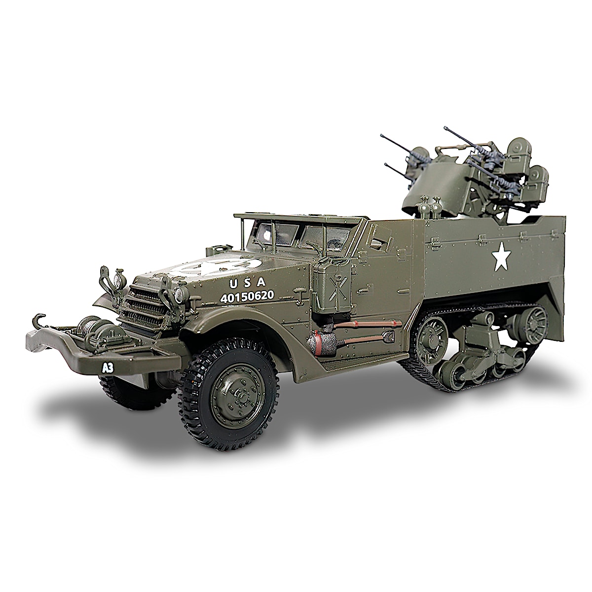 Military M16 Multiple Gun Motor Carriage 1:43-Scale Diecast Vehicle ...