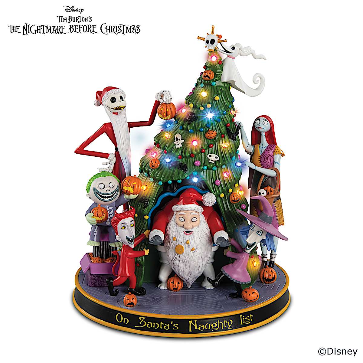 Disney Tim Burtons The Nightmare Before Christmas Illuminated Tabletop ...