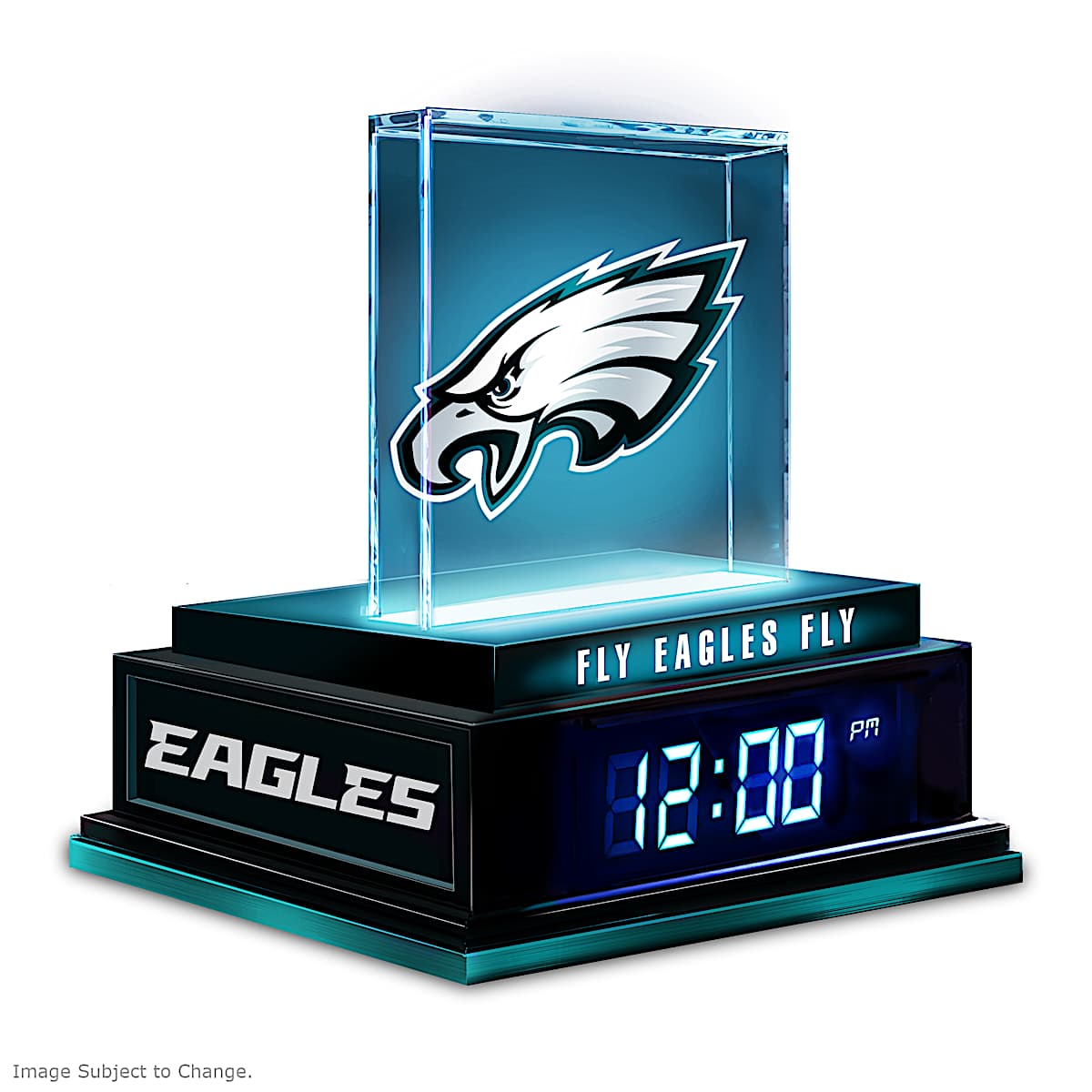 Philadelphia Eagles Clock Sculpture