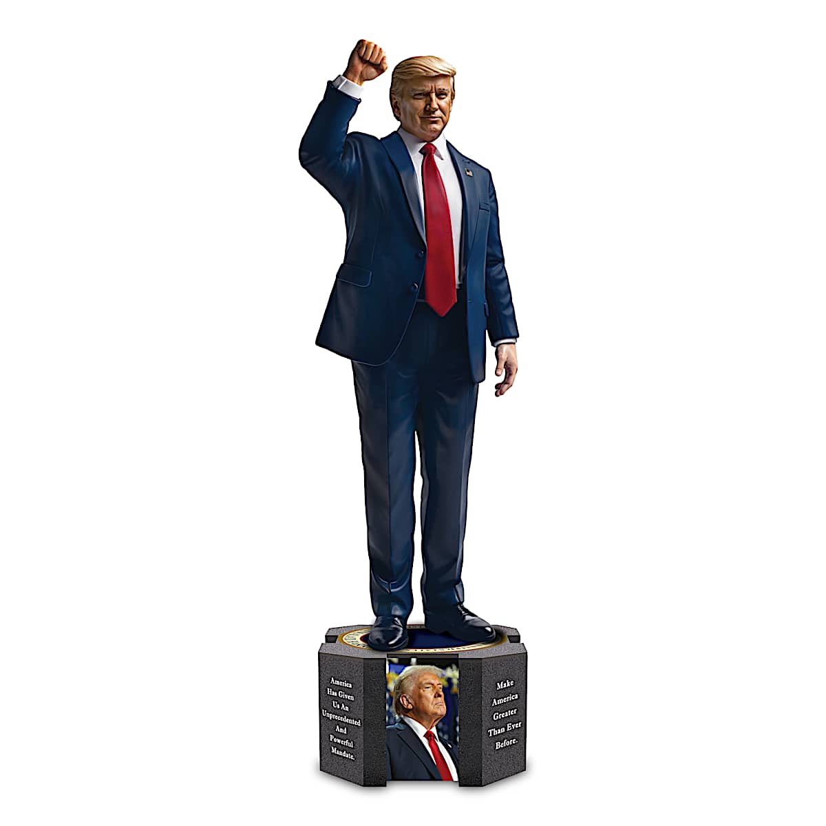 President Donald J. Trump Hand-Painted Sculpture With Base That ...