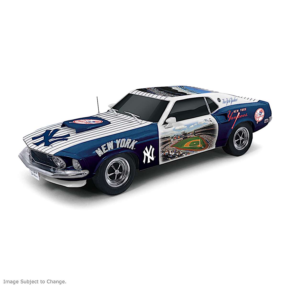 New York Yankees MLB 1969 Ford Mustang Boss 429 1:24-Scale Sculpture ...