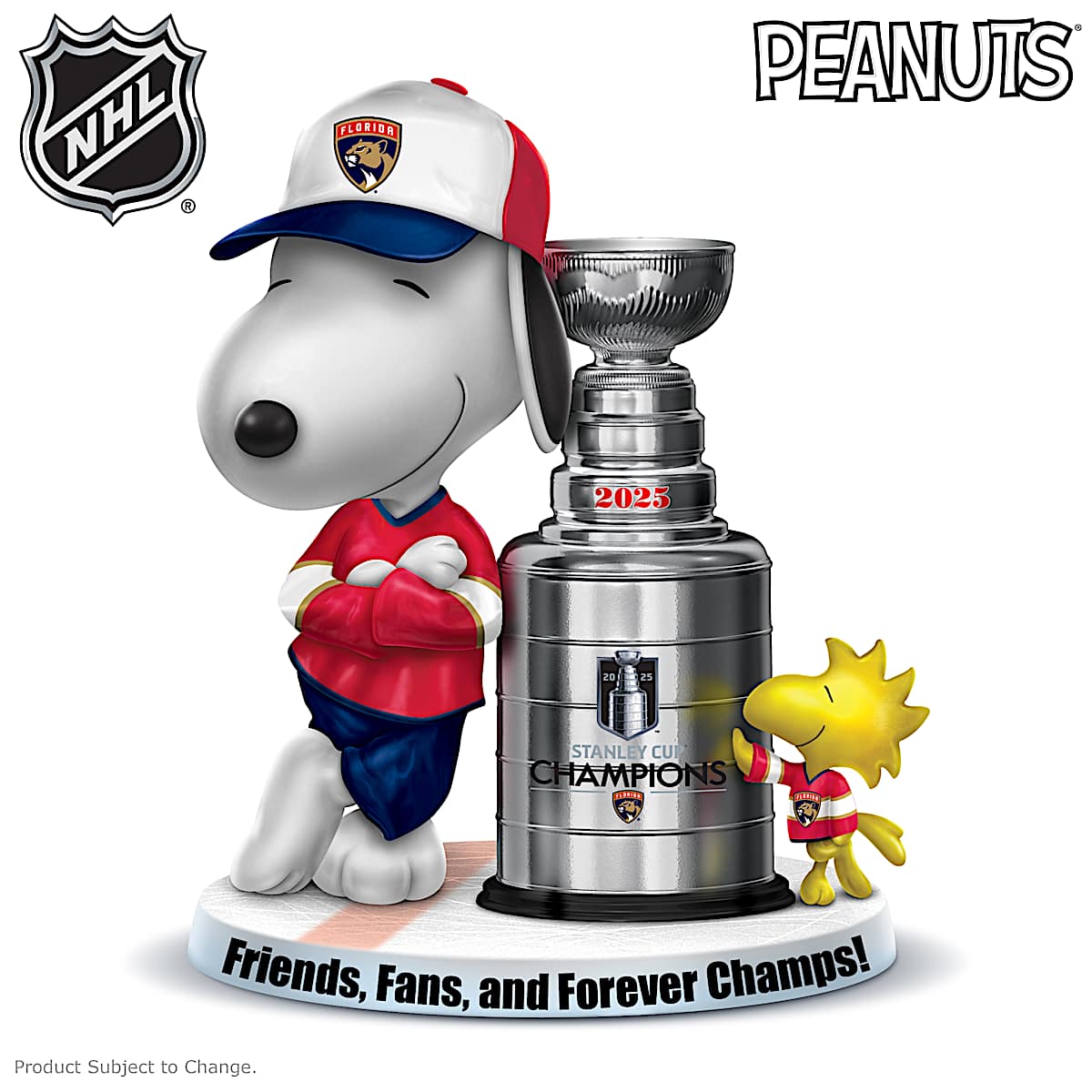 PEANUTS Sculpture With Snoopy As A Florida Panthers™ Fan Posing With ...
