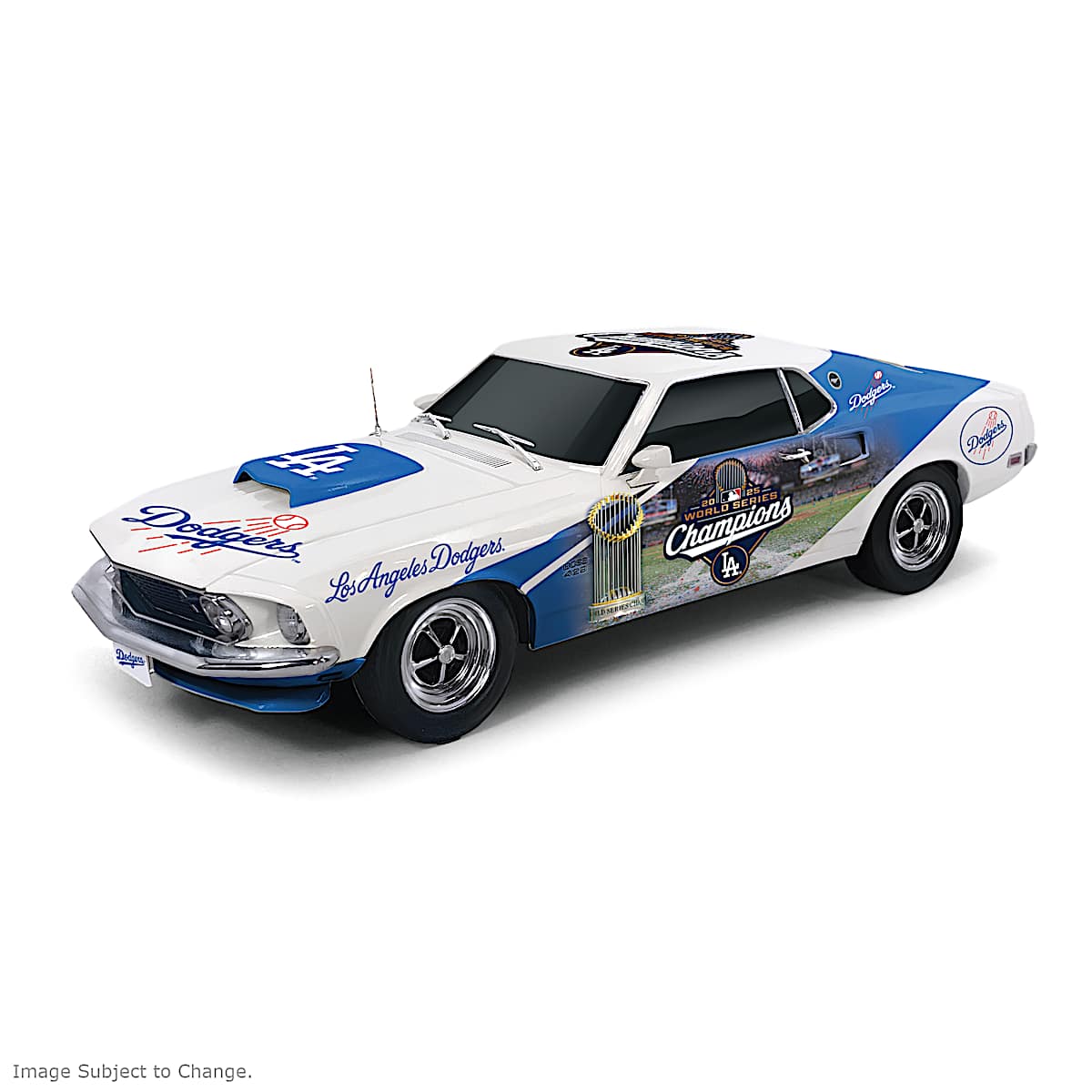 Los Angeles Dodgers 1969 Ford Mustang Boss 429 1:24-Scale Sculpture ...