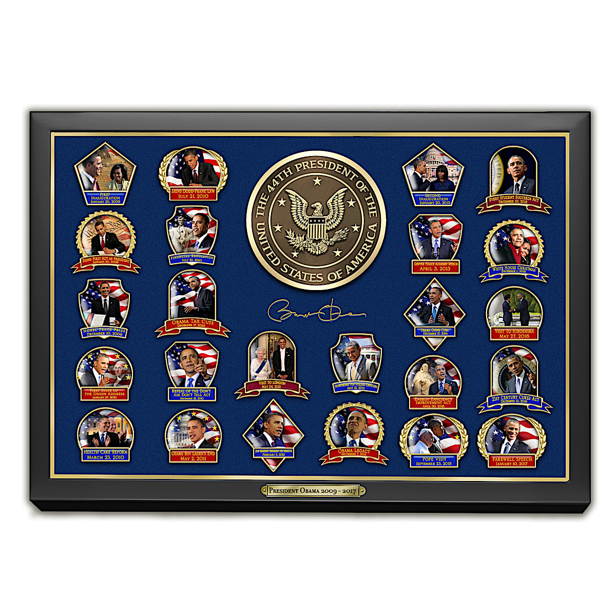 Presidential Legacy: Barack Obama 24K Gold-Plated Commemorative Pin ...