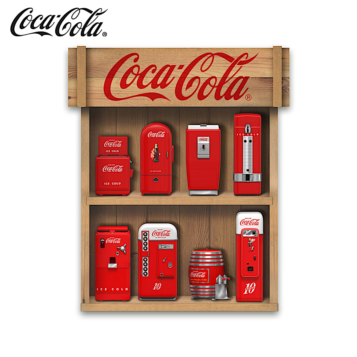 Refreshing COKE Hand-Painted Mini Vending Machines Sculpture Collection ...