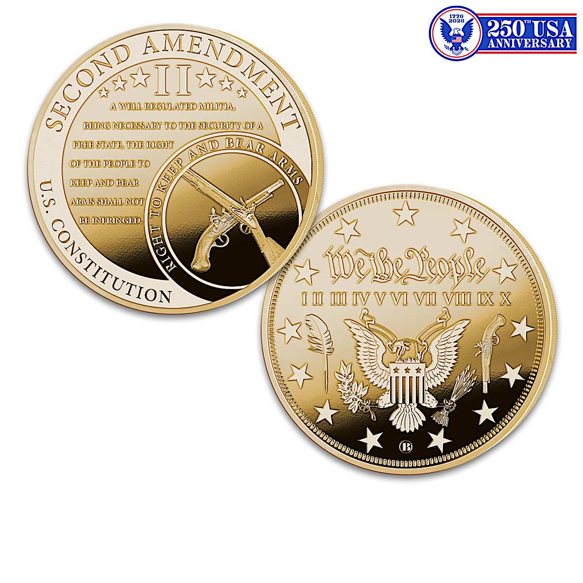 The U.S. Constitution 24K Gold-Plated Proof Coin Collection