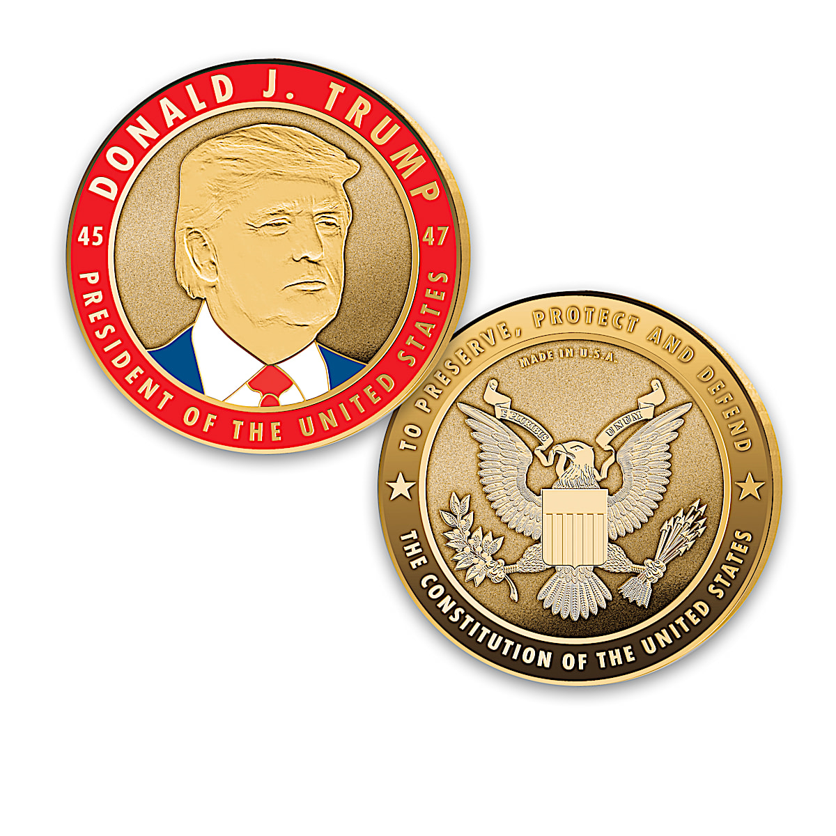 Donald Trump Challenge Coin Collection – Honoring The 47th President