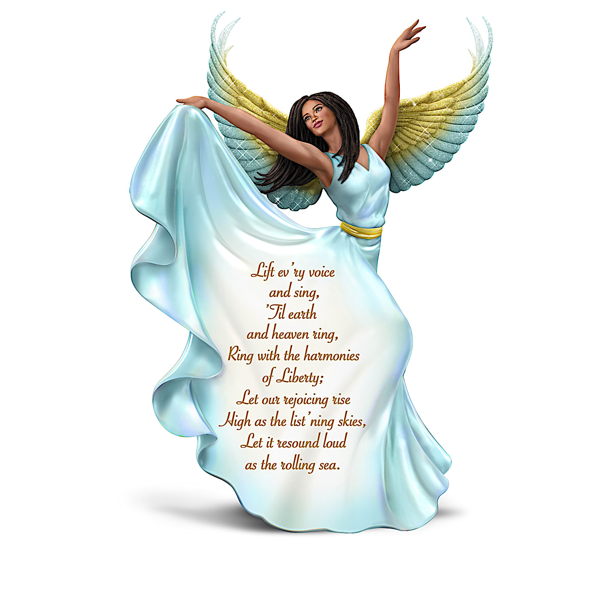Angel Figurines Adorned With Inspirational Sentiments And Hand-Painted ...
