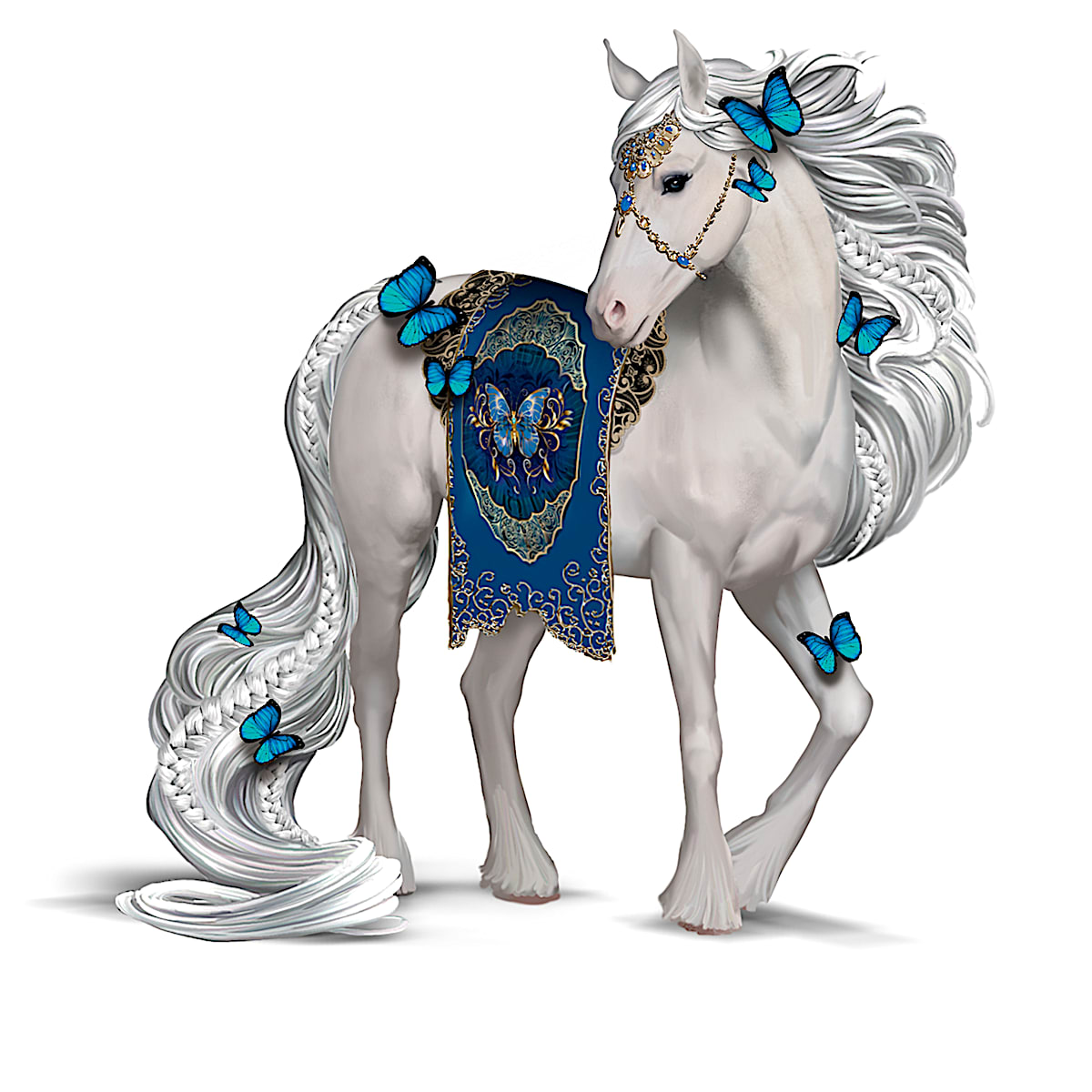 Horse Figurine Collection By Artist Nene Thomas Featuring Metallic ...