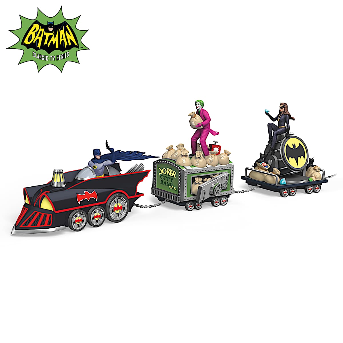 Hand-Painted BATMAN Figurine Collection Featuring The BAT-TRAIN, THE ...
