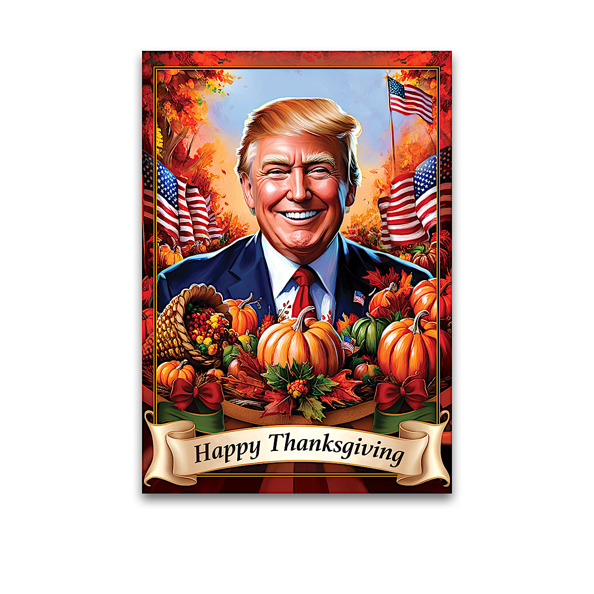 Donald Trump Christmas Flag – Festive Holiday Flag With Patriotic Designs