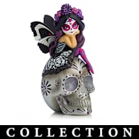Jasmine Becket-Griffith Soulful Spirits Glow-In-The-Dark Sugar Skull Figurine Collection