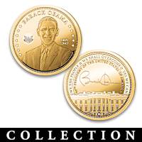 Barack Obama 24K-Gold Plated Proof Coin Collection Featuring Images Of ...