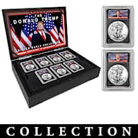 Donald Trump Silver Dollar Coins – 99.9% Silver With Presidential Portrait