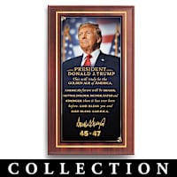 Donald Trump Plaque Collection – Wooden Wall Décor With Quotes And Images