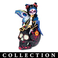 Jasmine Becket-Griffith Soulful Spirits Glow-In-The-Dark Sugar Skull Figurine Collection