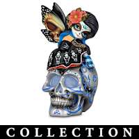 Jasmine Becket-Griffith Soulful Spirits Glow-In-The-Dark Sugar Skull Figurine Collection