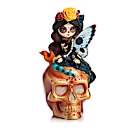 Jasmine Becket-Griffith Soulful Spirits Glow-In-The-Dark Sugar Skull Figurine Collection