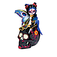 Jasmine Becket-Griffith Soulful Spirits Glow-In-The-Dark Sugar Skull Figurine Collection